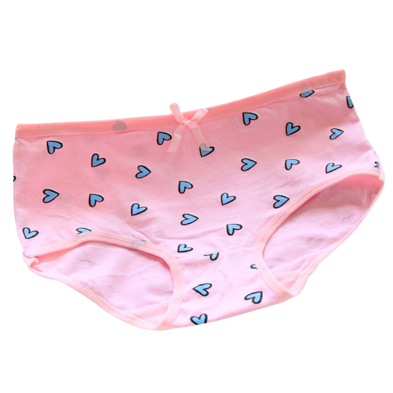 Women Cotton Briefs Panties Girl Low Waist Knicker Underpants Lingerie