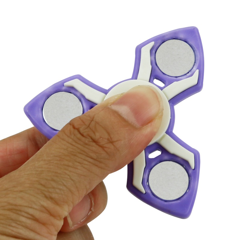Stress Relieve Hand Finger Spinner Toy Finger Gyro Three Wheel Spinning ...