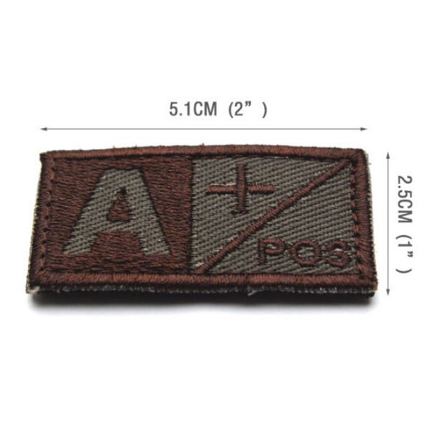 Newest Military Tactics Blood Types Embroidered Patch Medical Armband 2 ...