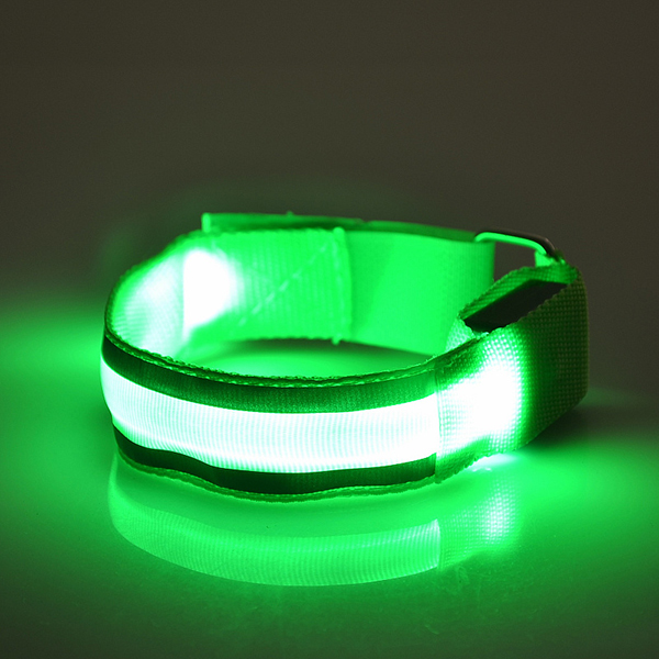 Safety White Glow Flash Reflective LED Light Strap Belt Night Runing ... Safety White Glow Flash Reflective LED Light Strap Belt Night Runing ...