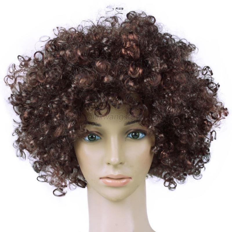 Adult Child Fancy Cosplay Wigs Afro Funny Curly Clown Party Wig Circus Costume | eBay