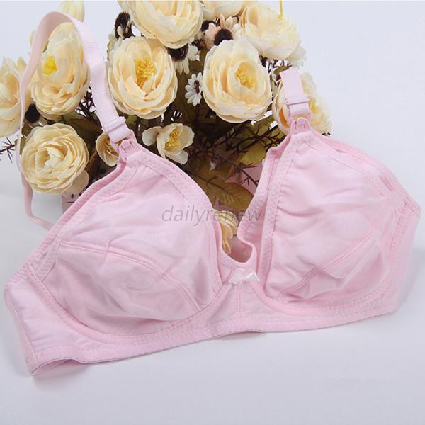 Women Nursing Maternity Bras Breastfeeding Bra Cotton Chest Sizes 34 36